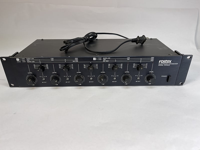 Fostex EN3020 Four Channel Crossover • Black • Extraordinary | Reverb