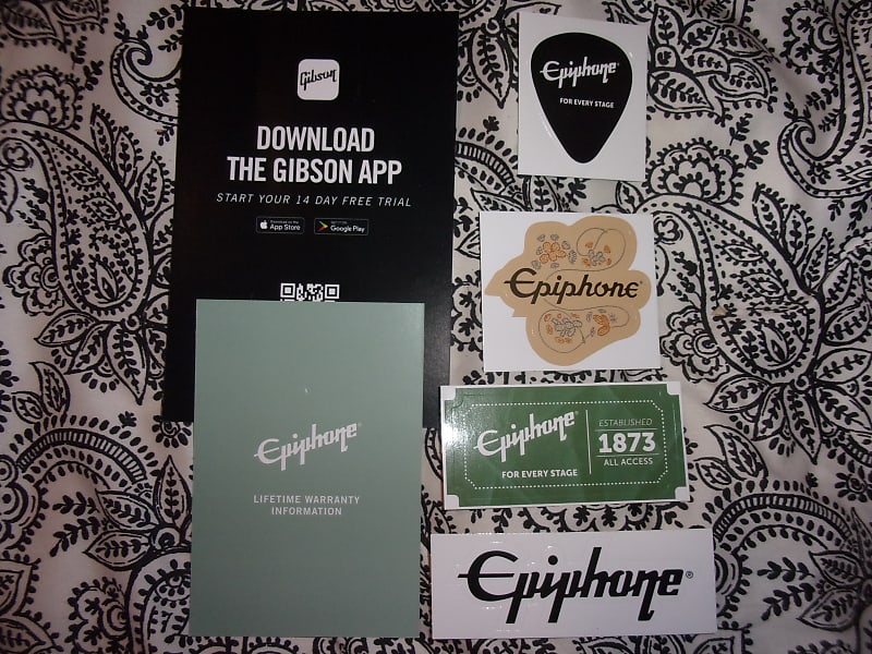 Epiphone Case Candy Lot of 4 x Decals / Stickers Warranty | Reverb