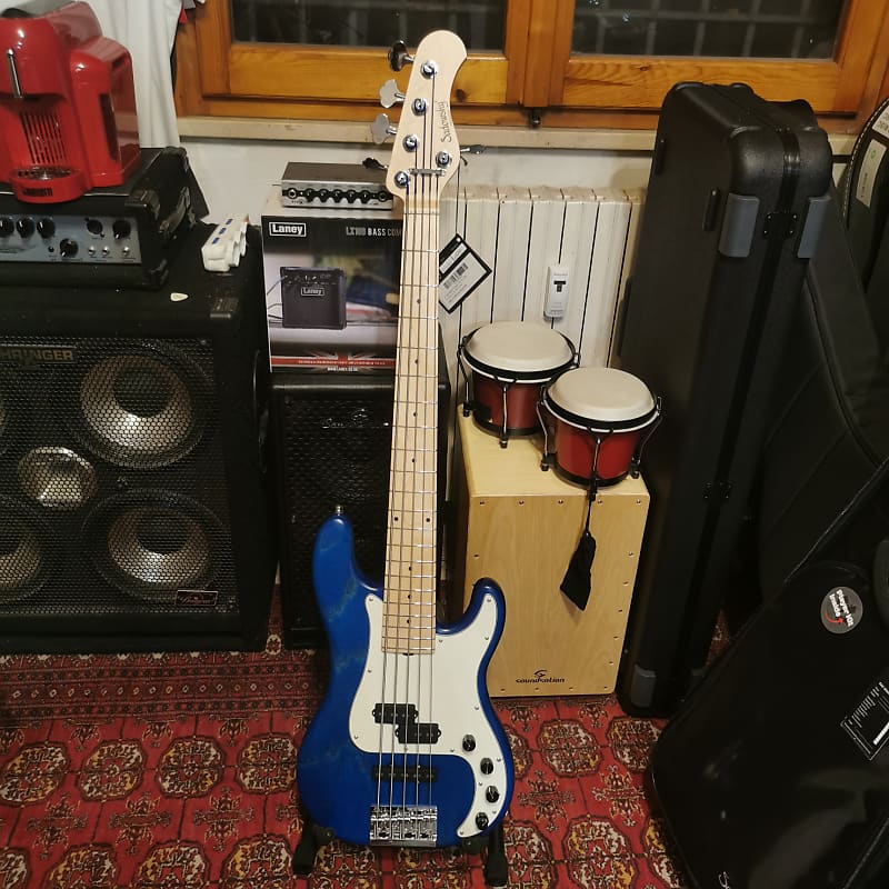 Sadowsky pj bass 5 21 hybrid metroline 2022 ocean blue satin | Reverb