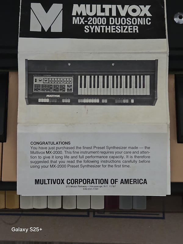 Multivox Synthesizer • RARE• No Warranty | Reverb