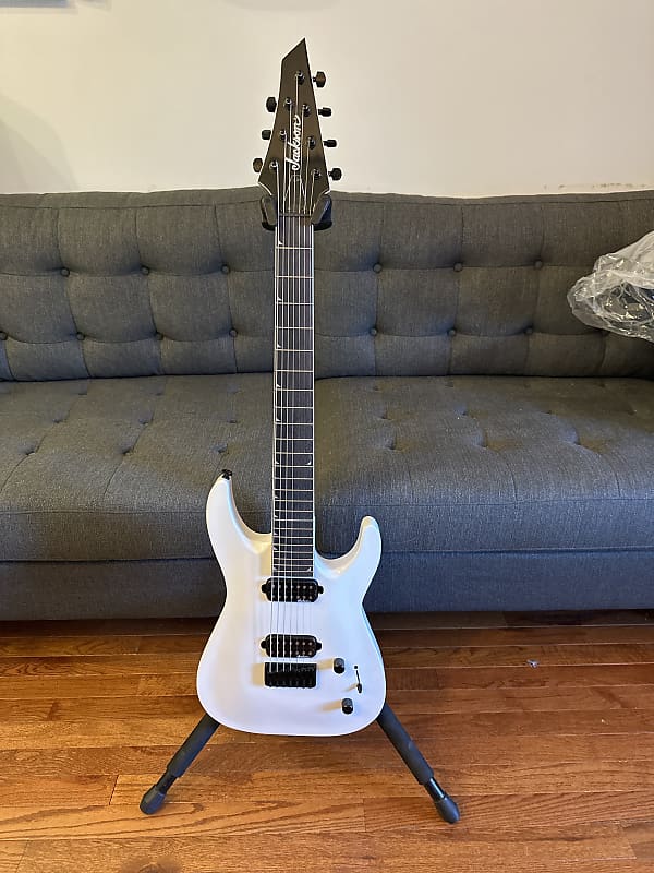Jackson JS 32-7 DKA HT White 2020s - Gloss | Reverb