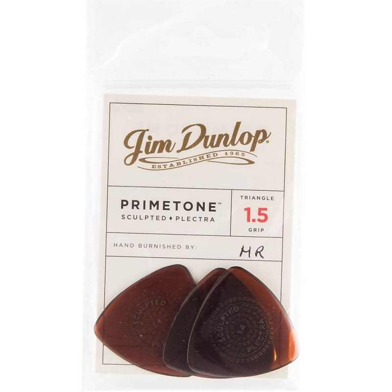 Dunlop 512P1.5 Primetone Triangle Grip Picks -- 3 Pack | Reverb