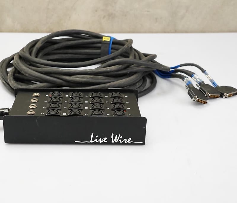 50' Livewire 16x4 Stage Box Snake XLR w/ 4x TRS Returns to | Reverb