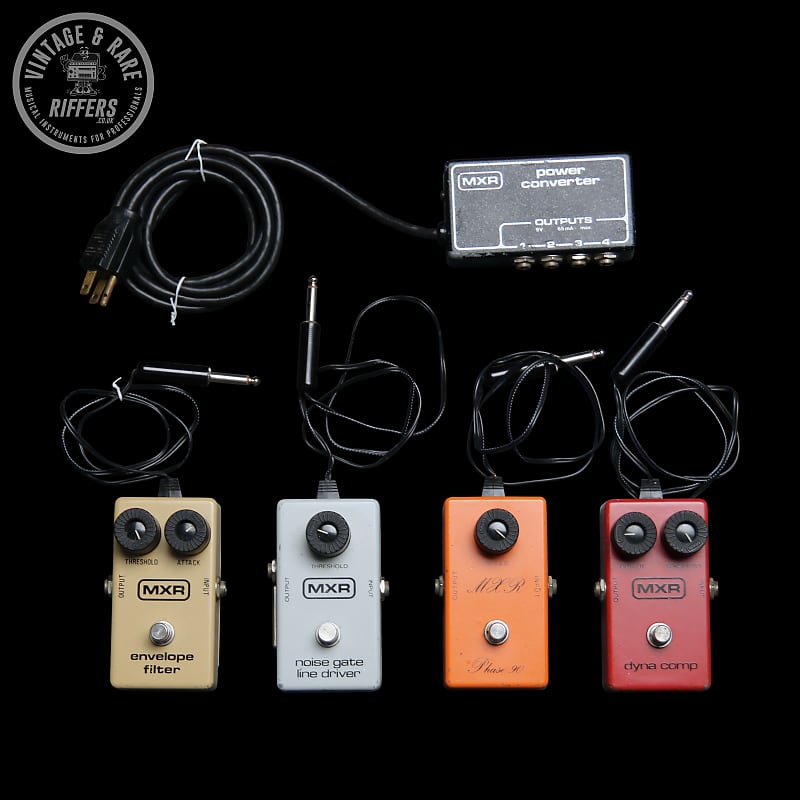 (1970s) x5 Vintage MXR Script and Block Effects | Reverb Australia