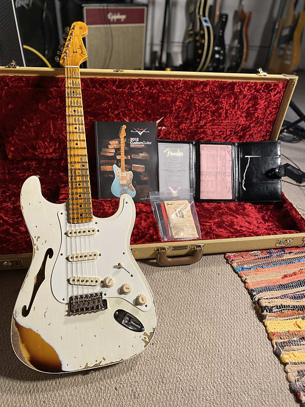 Fender Custom Shop 1956 Heavy Relic Thinline Stratocaster | Reverb