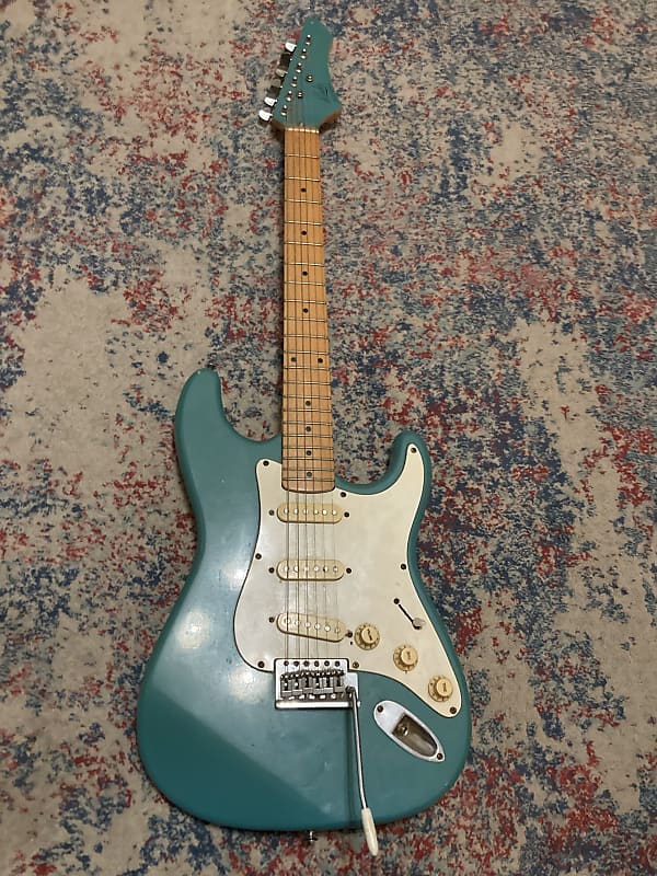 Mako TS-3 1980’s Turquoise S style Electric guitar w/ | Reverb