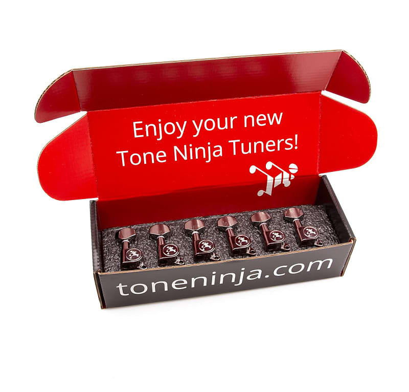 Genuine Tone Ninja Tuners, 6 Inline non-staggered, Black | Reverb