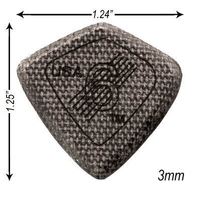 Graphite Guitar Pick SixStringers Wild Plectrum Graphtex 3mm | Reverb
