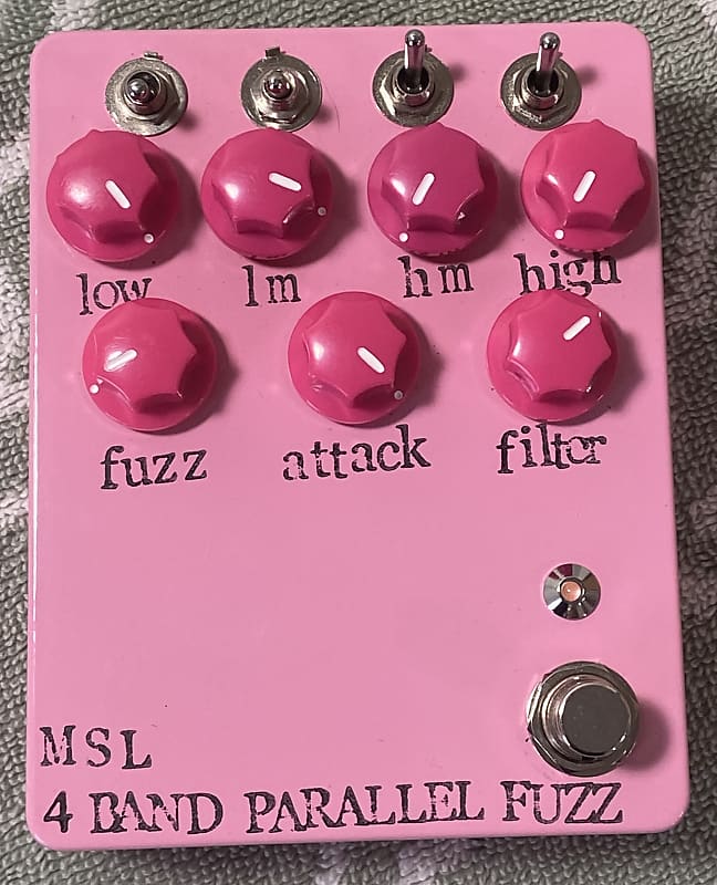 Make Sounds Loudly (MSL) 4-Band Parallel Fuzz 2024 - Pink | Reverb