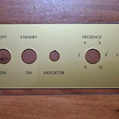 MARSHALL Super lead JMP Style faceplate - Colour Gold | Reverb France