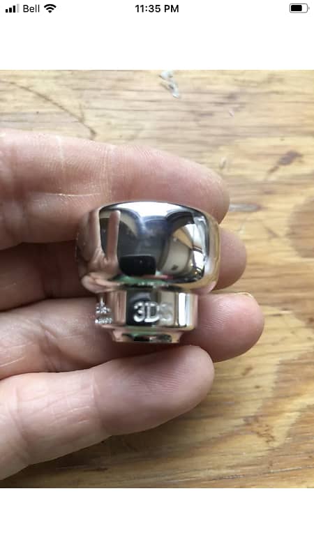 ACB 3DS Rhodium Plate Trumpet Mouthpiece Top | Reverb