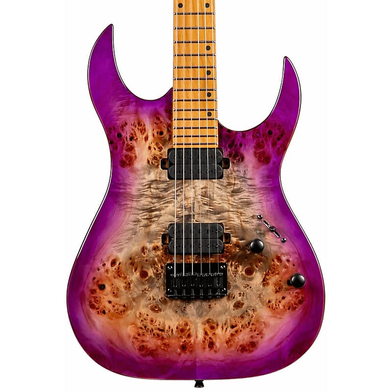 Spira S450 Electric Guitar - Transparent Purple / Spalted | Reverb UK