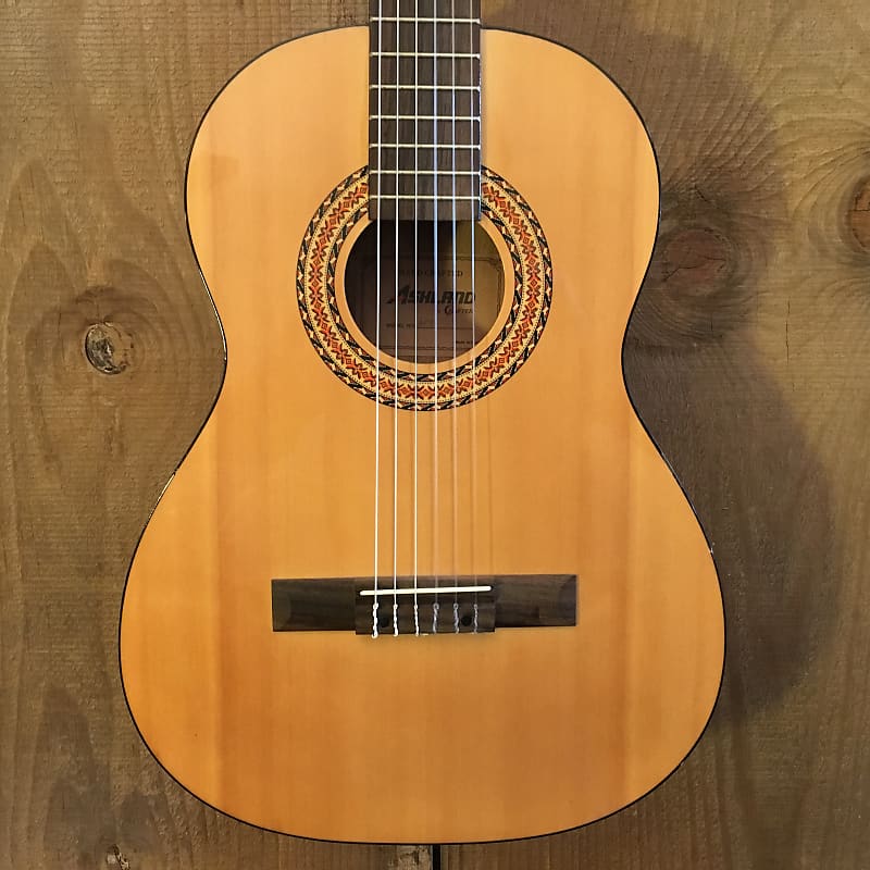 Ashland AC3T 3/4 Size Mini Classical Acoustic Guitar Natural | Reverb