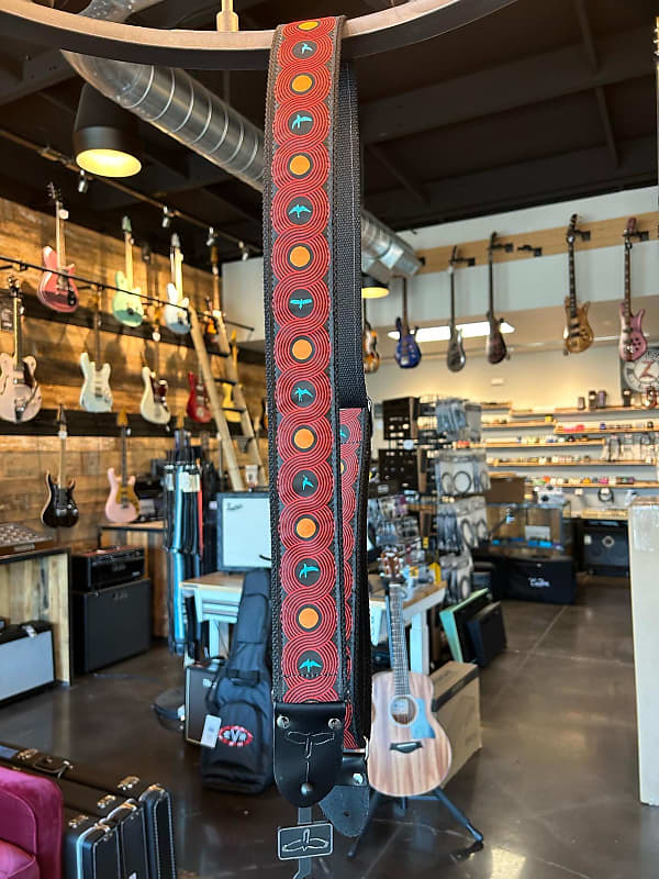 PRS 2" Deluxe Retro Custom Jacquard Birds Strap Blue | Reverb