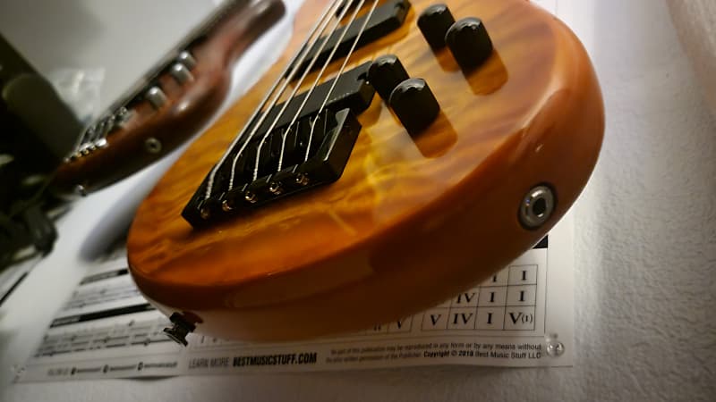 Spector Q5 Pro 5 String Emghz 35" scale W/ tan Ibanez Power | Reverb