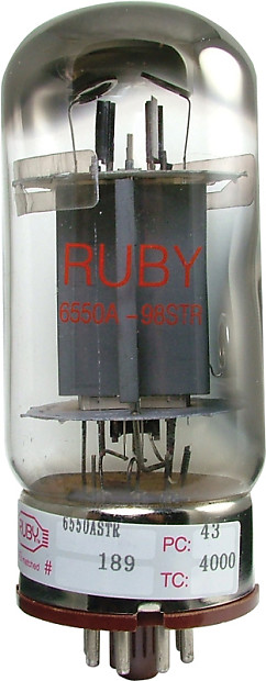 6550A STR - Ruby Tubes, Single | Reverb