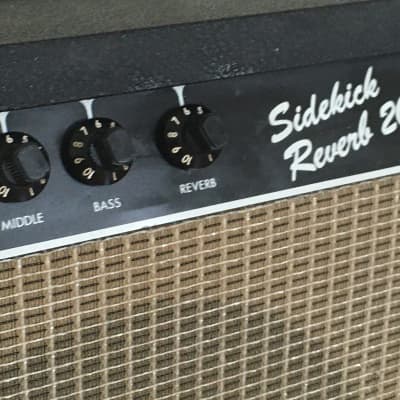 1986 Vintage Fender Sidekick Reverb 20 Blackface Spring | Reverb