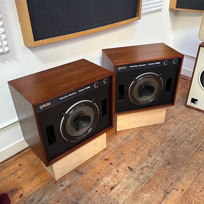 Matched Pair Vintage Cetec Gauss Monitor System Model 7258 | Reverb