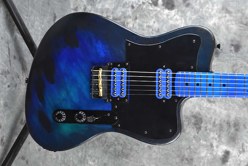 Video! Offset Telecaster Hybrid 2024 HH Blue Black Coil Split | Reverb