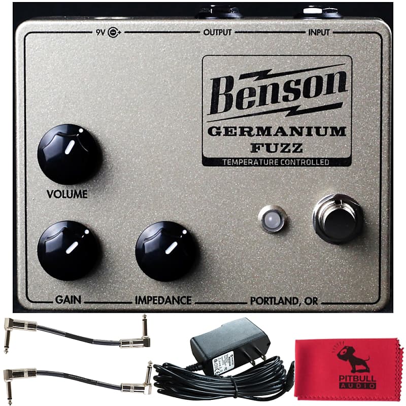 Benson Amps Germanium Champagne Fuzz Pedal w/ Power Supply, | Reverb
