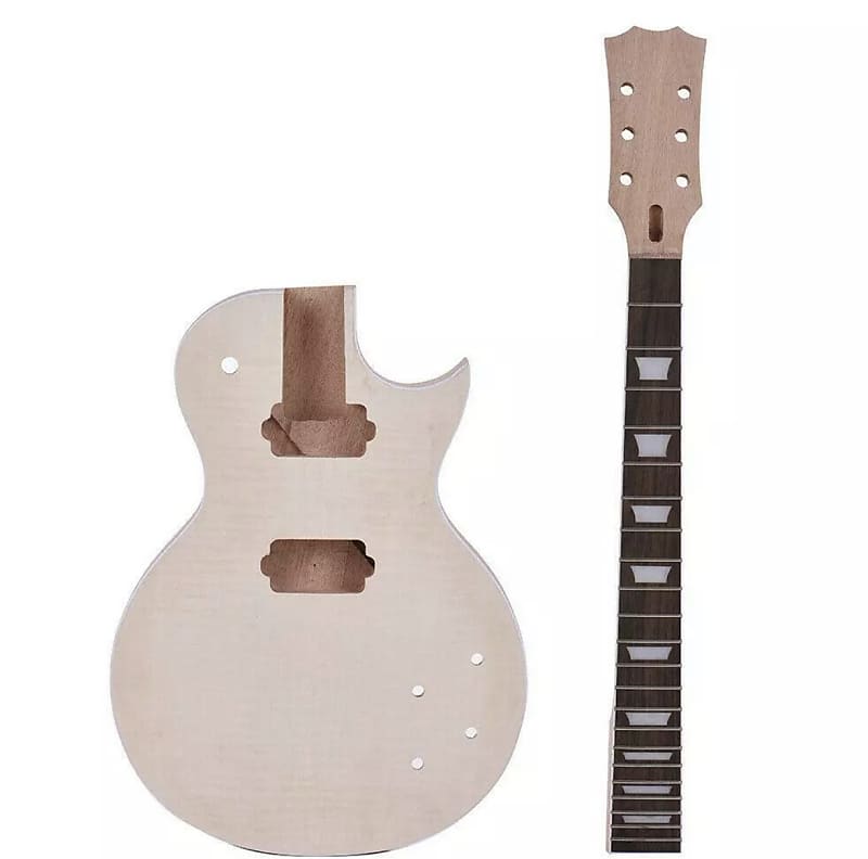 LP Style DIY Guitar Kit, Flamed Maple Top | Reverb