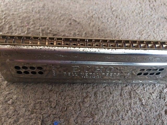 Collectors German Harmonica M. Hohner Echo Bell Metal Reeds | Reverb