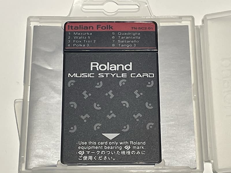 Roland E-series & Arrangers Style ROM Card TN-SC2-01 Italian | Reverb