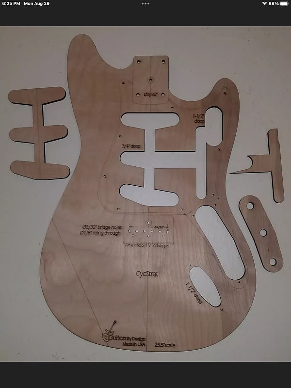 Fender Guitar Template Sets (4 Different Types) | Reverb