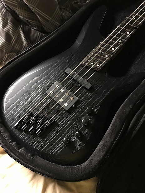 Kiesel Vanquish 4 String Multiscale Bass 2017 RawTone Black | Reverb