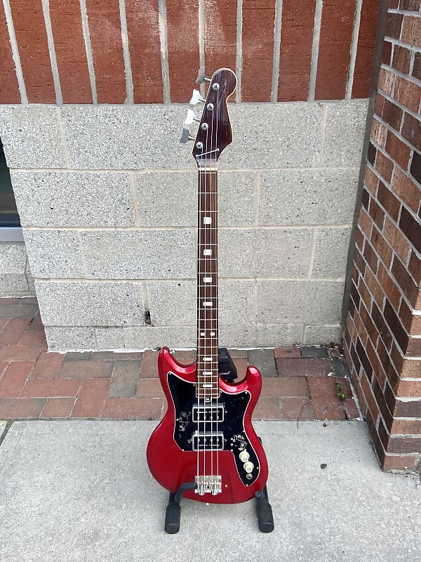 Teisco EB-120 Spectrum Bass 1960’s Candy apple red | Reverb