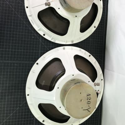 (Pair) Vintage Altec Lansing 15" 420Y Speakers - Pair | Reverb