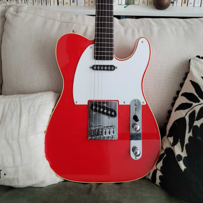 Replica Schecter Red Telecaster (Mark Knopfler) | Reverb
