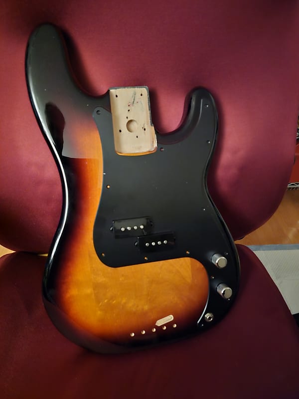 Fender Precision Bass Body 2016 - Dark Burst | Reverb