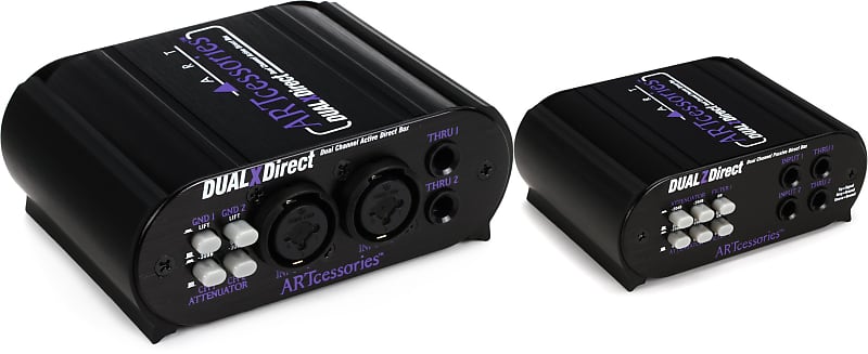 ART DUALXDirect 2-channel Active Instrument Direct Box Bundle | Reverb