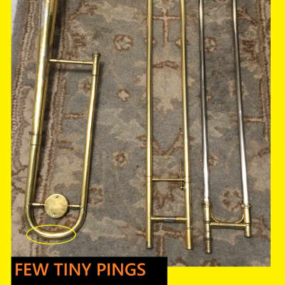 STENBERG PORTRAIT 1925 TROMBONE RARE GOLD PLATE BURNISHED / | Reverb