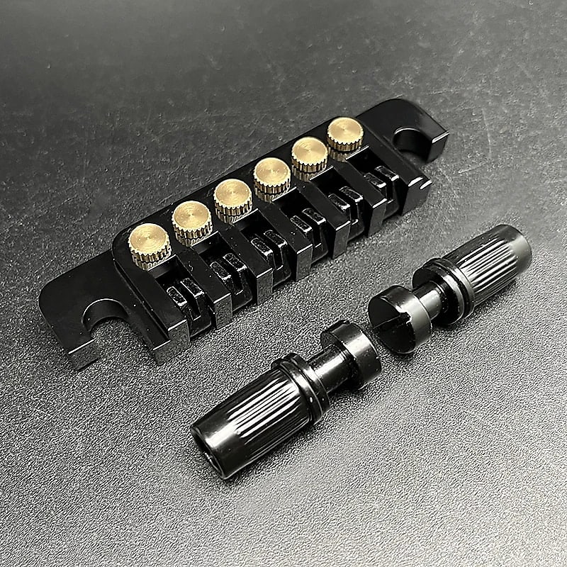 Black Les Paul LP SG Style Vintage TP6 Tailpiece\ | Reverb