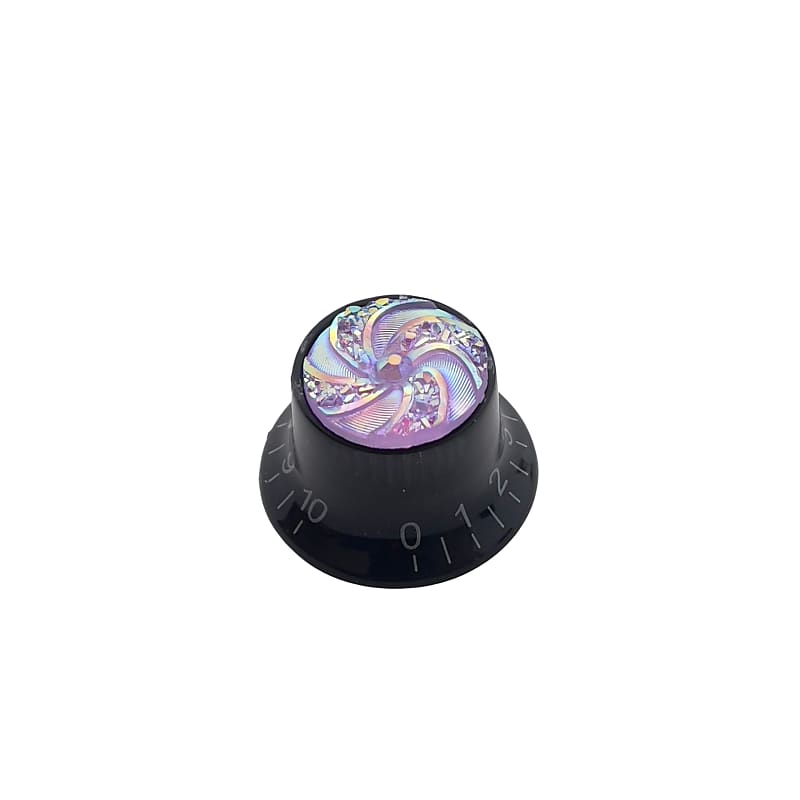 Carved Resin Vortex (Lavender) - Custom Guitar Knobs - Black | Reverb