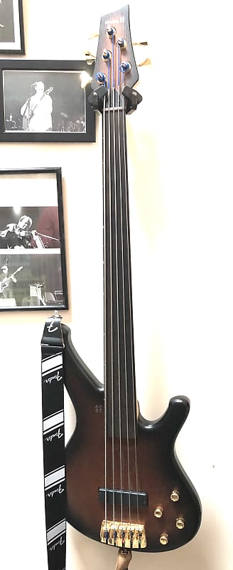 Sandberg Fretless Bullet Booster 2013 - Sunburst Brown | Reverb