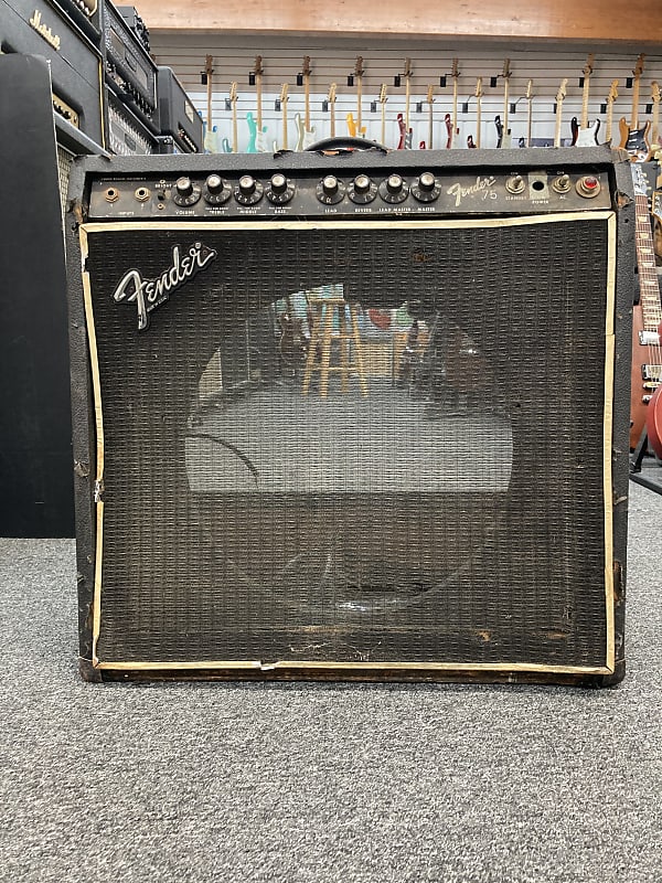 Fender 75 Amplifier Project 1980s - Black | Reverb