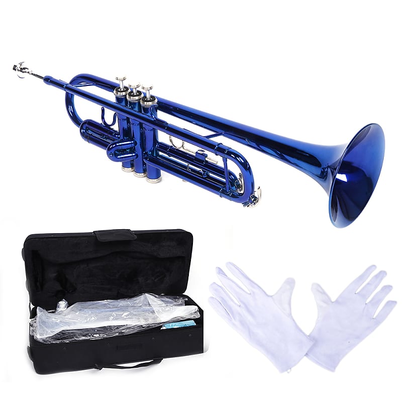 Bb Adjustable Trumpet Set Blue | Reverb