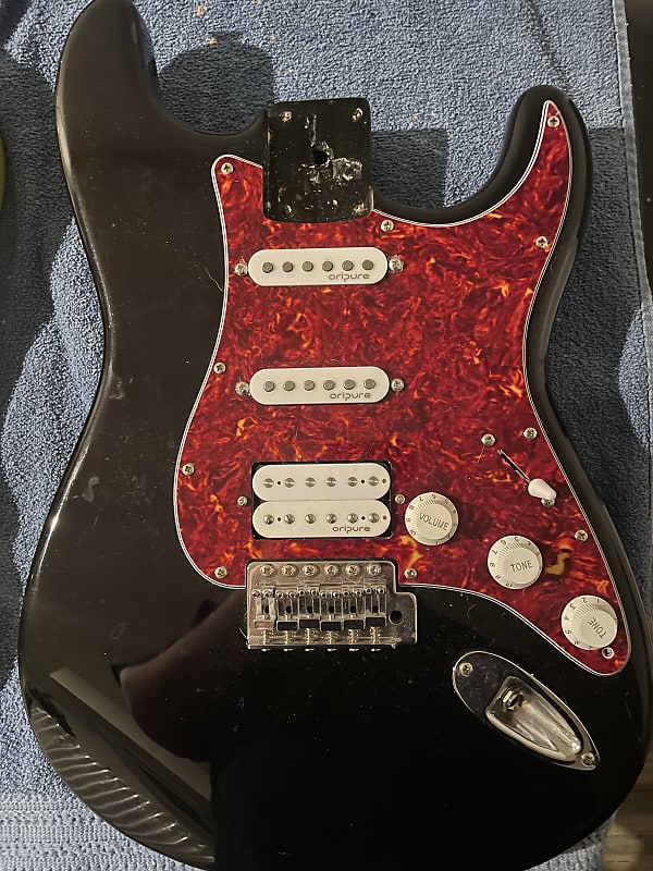 Squier Affinity Stratocaster body w/Oripure Loaded Pickguard | Reverb