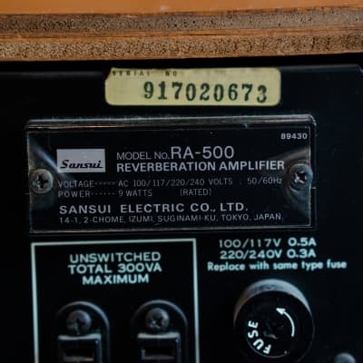 Sansui RA-500 Vintage Reverb Amplifier Tested *Read* | Reverb