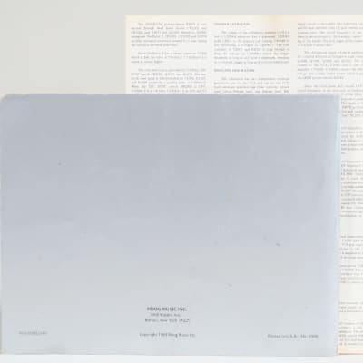 Moog Liberation owner's manual by Rock Wehrmann & | Reverb Australia