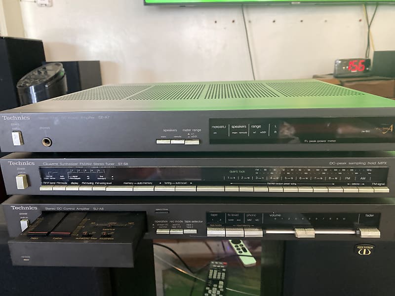 Technic amp preamp and tunner Se47/sts8/su-a8 1982 Gray | Reverb