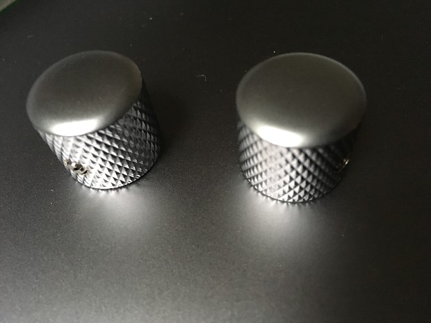 Telecaster Satin Chrome Dome Knob - Plated Brass w/ Set Screw | Reverb