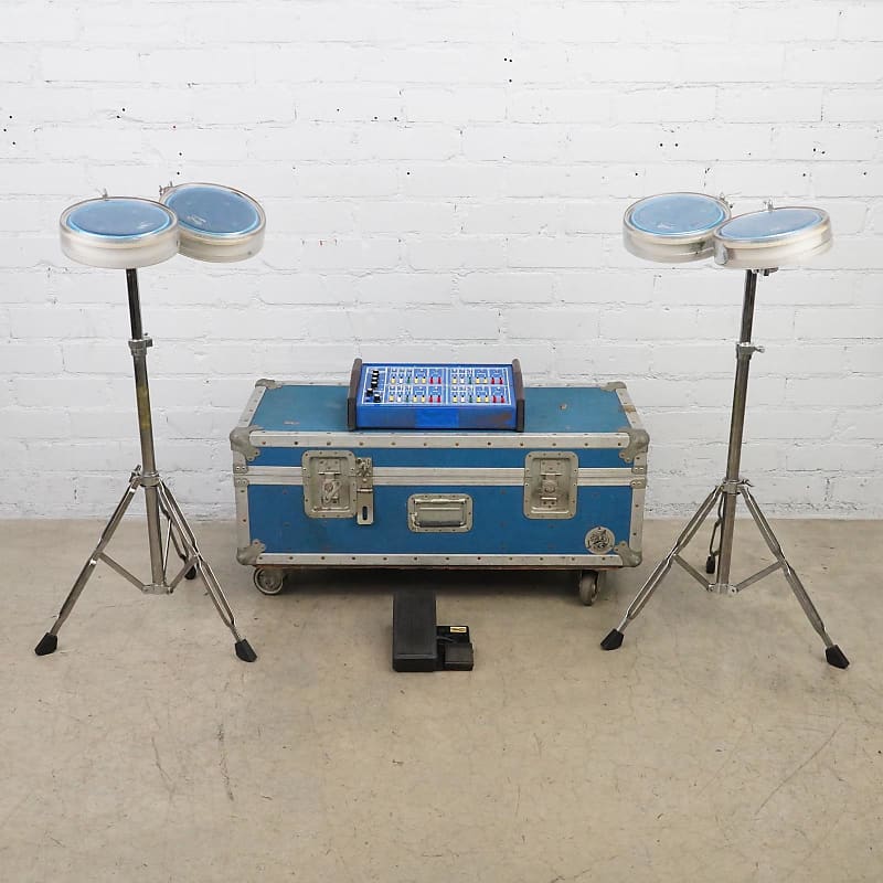 Pollard Industries Syndrum 477 Quad w/ 8" Pads Case & Stands | Reverb