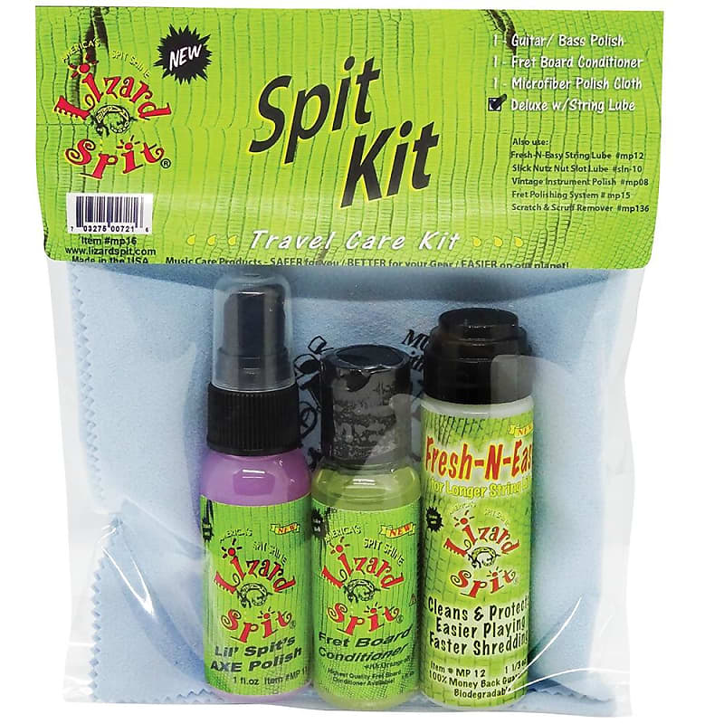 Lizard Spit MP16 Spit Kit & Microfibre Cloth (Travel Size | Reverb