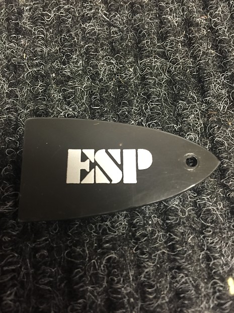 Esp Truss Rod Cover Black | Reverb