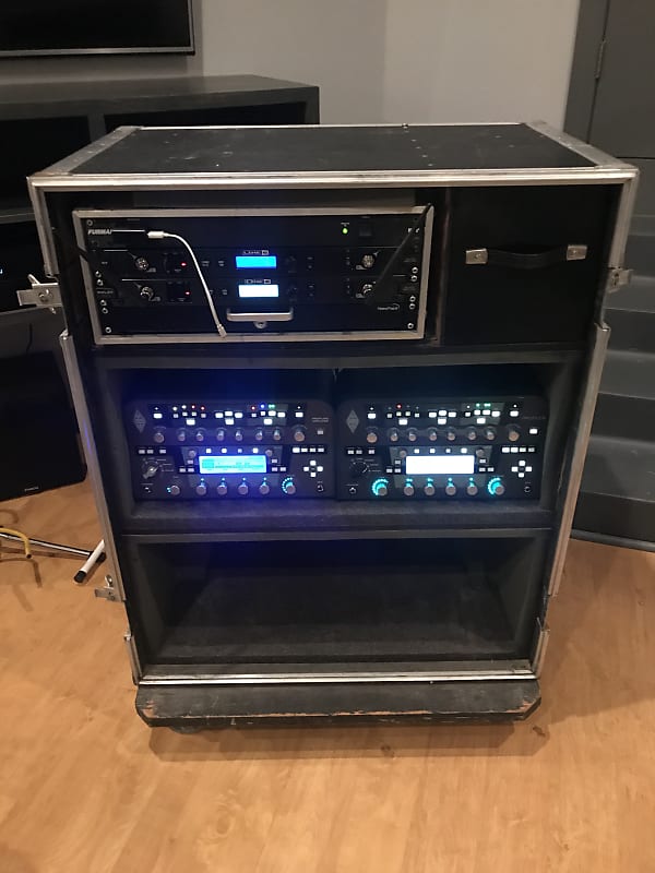 Custom Made 2 amp head roadcase with 4 space rack and drawer | Reverb