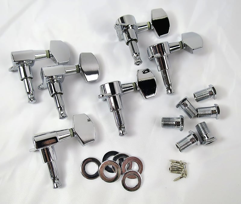 3x3 Tuner Set Complete Chrome Die Cast Sealed Back 4 & 8 | Reverb